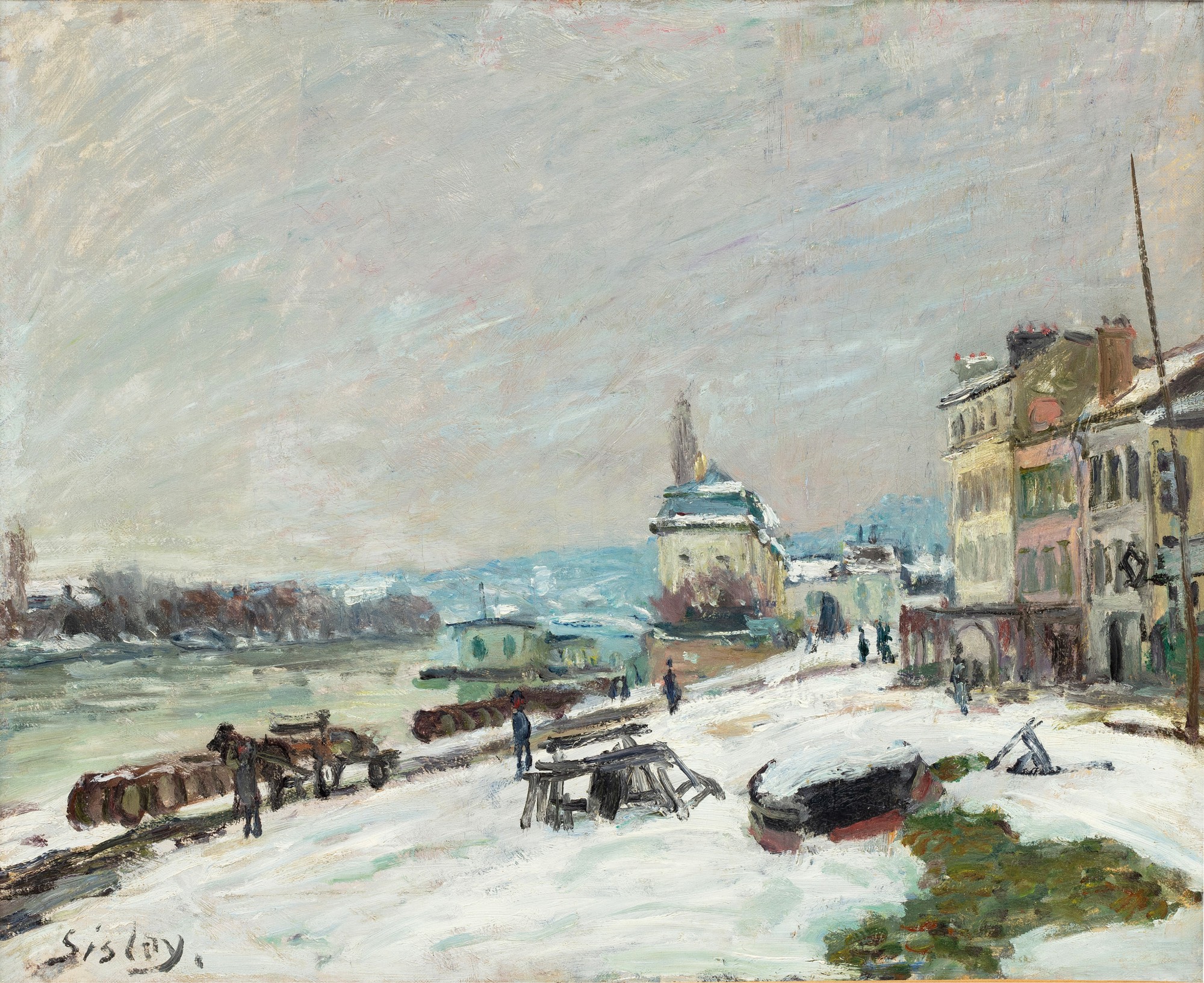 Alfred Sisley - Hiver à Marly, effet de neige (1876) : r/museum